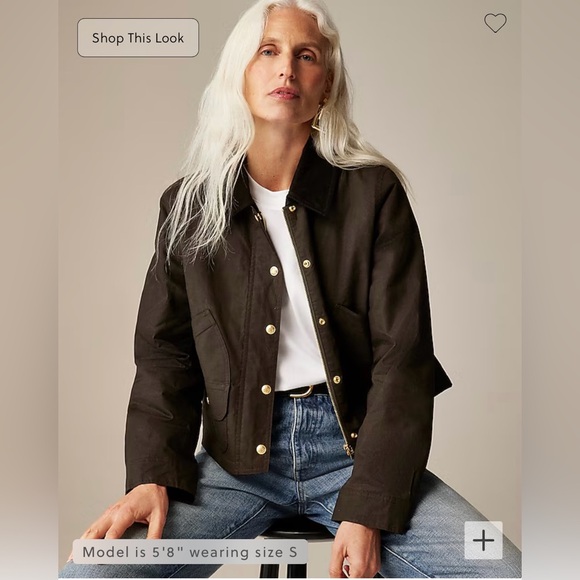 J. Crew | Jackets & Coats | Jcrew Short Barn Jacket In English Ripstop ...